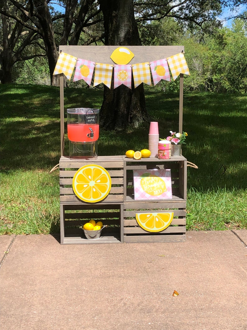 Lemonade Stand Complete With All Accessories And Decor Etsy