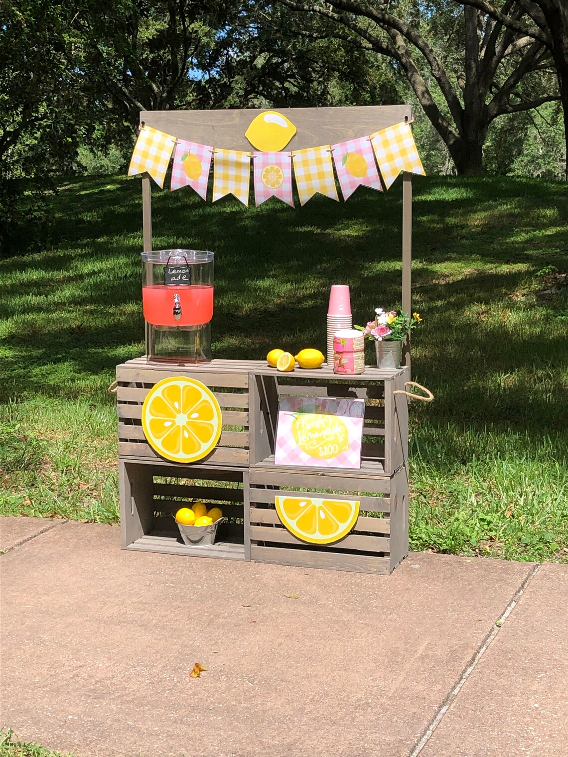 Lemonade Stand Complete With All Accessories and Decor - Etsy