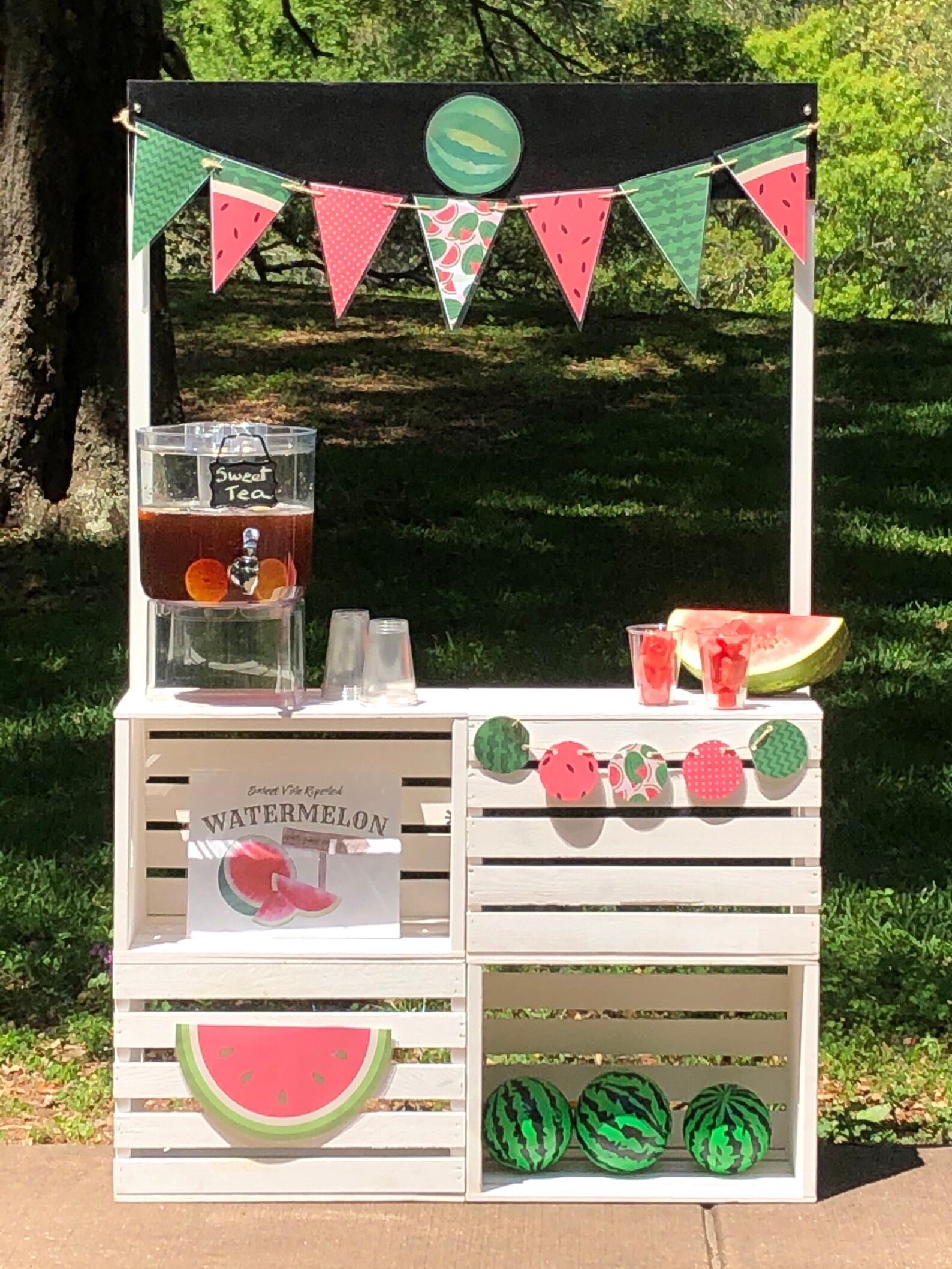 Watermelon Stand Complete With Accessories | Etsy