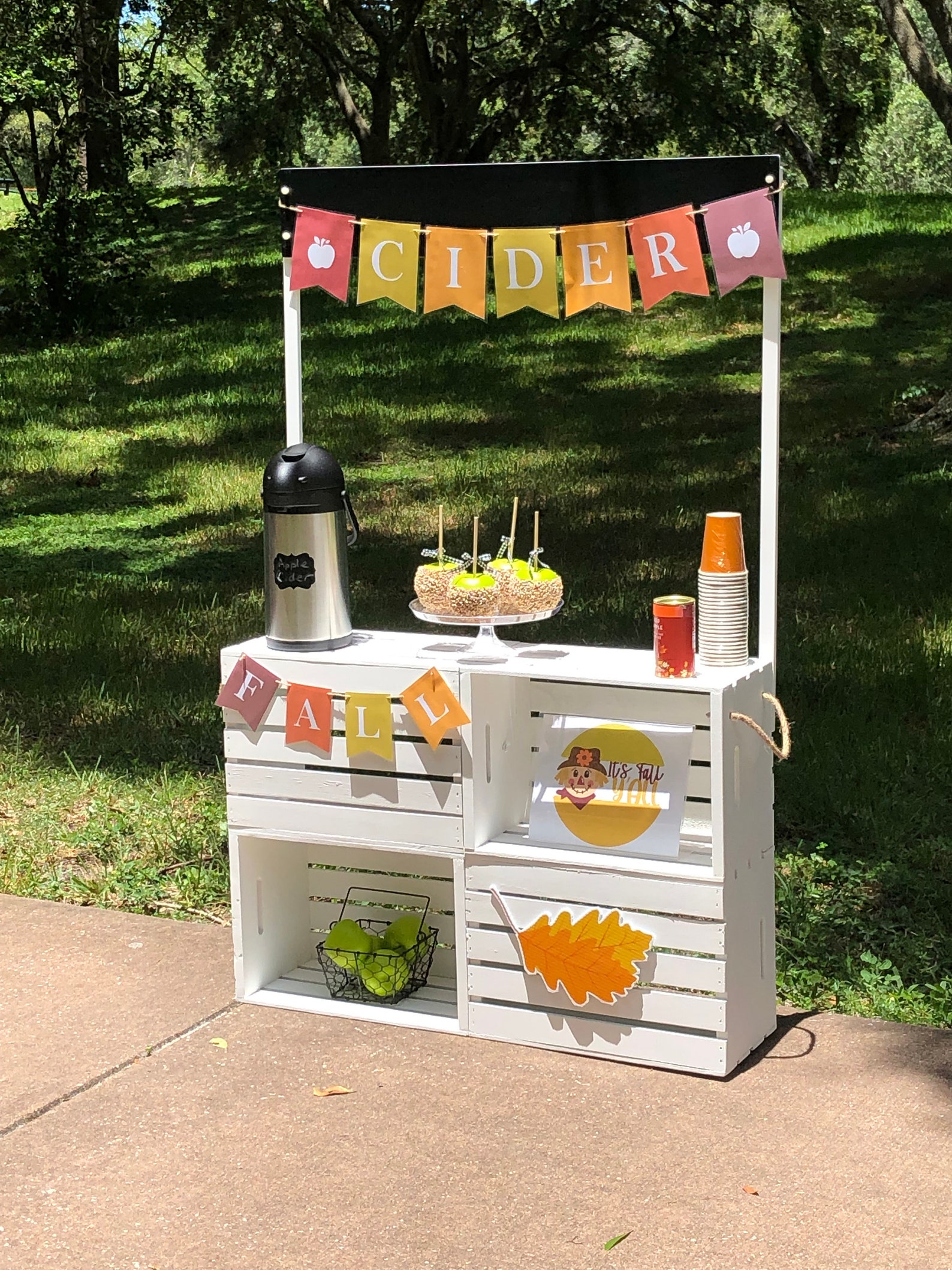 Apple Cider Stand Complete With Accessories And Decor Etsy