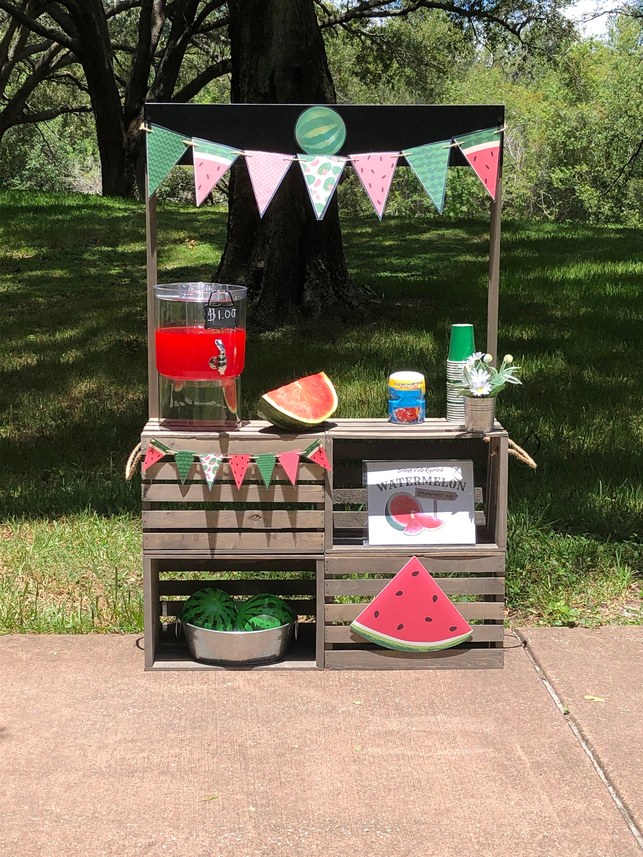 Watermelon Stand Complete With Accessories and Decor - Etsy