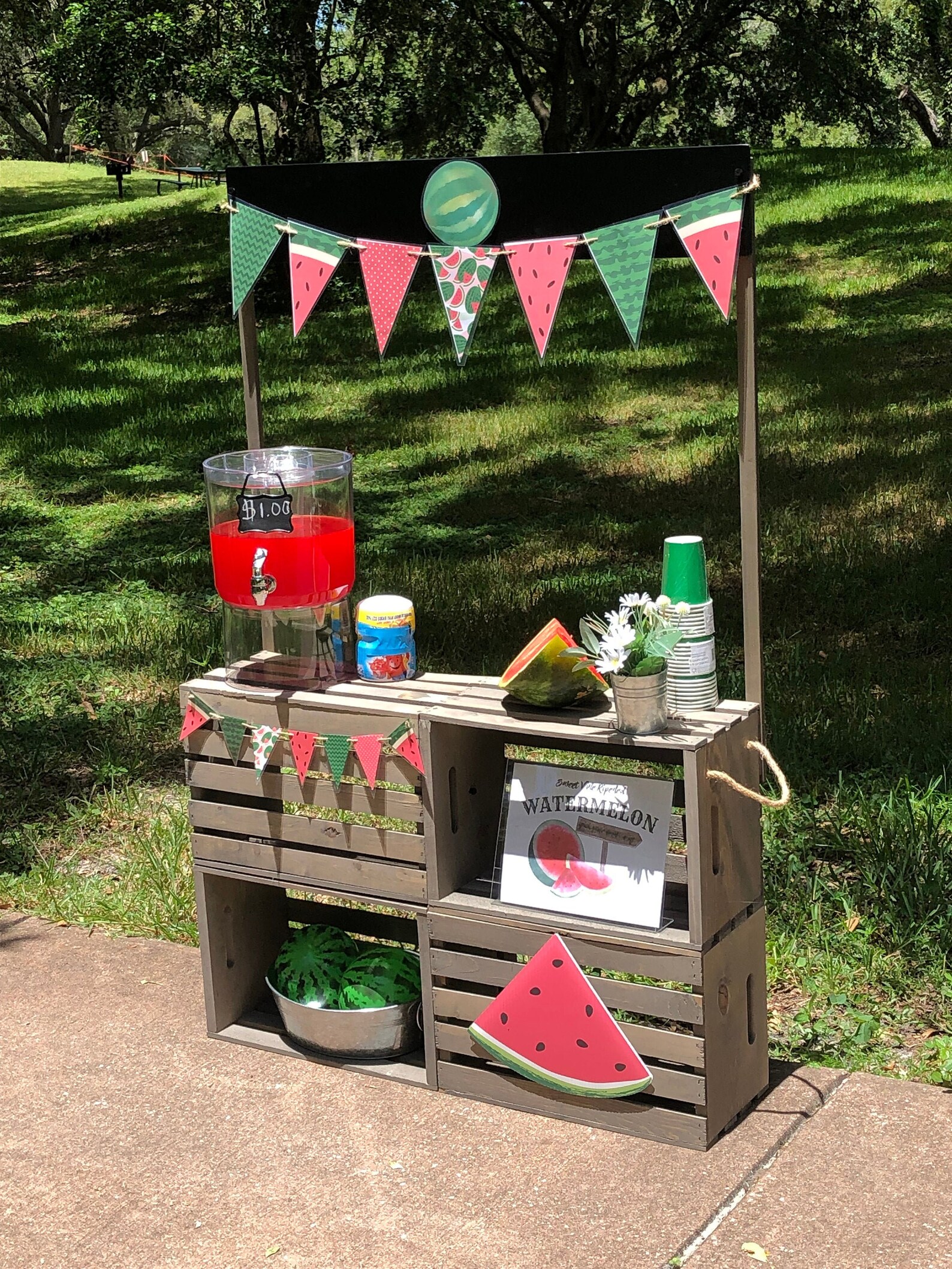 Watermelon Stand Complete With Accessories and Decor - Etsy