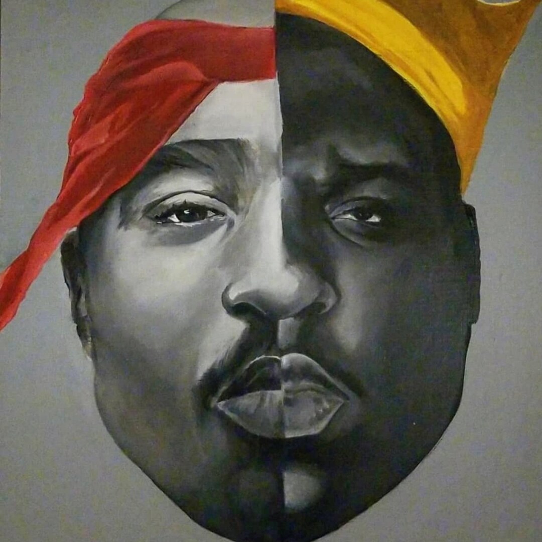 Tupac Biggie Painting - Etsy