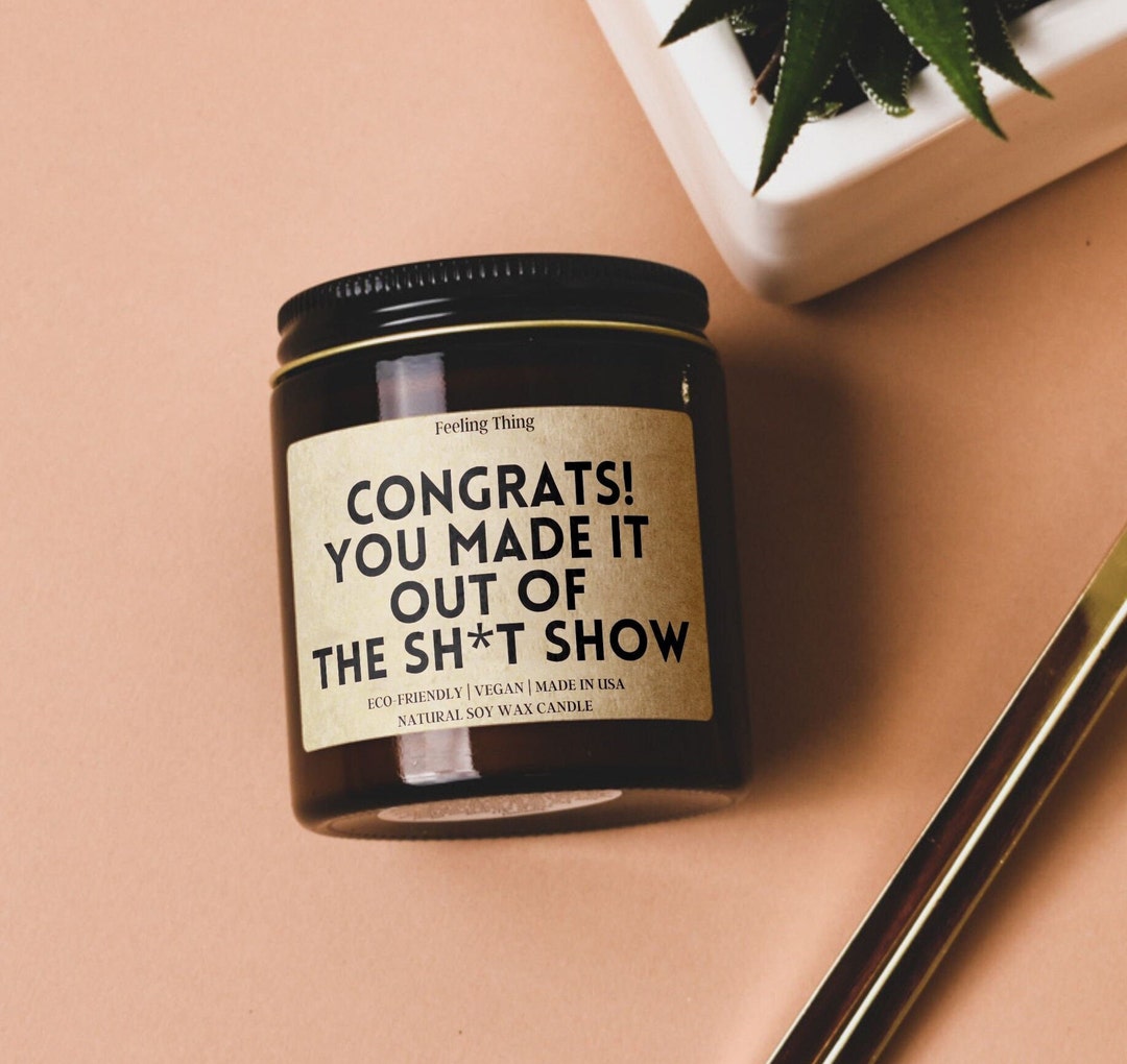 Retirement Gift Congrats on Quitting Your Job Candle Funny - Etsy