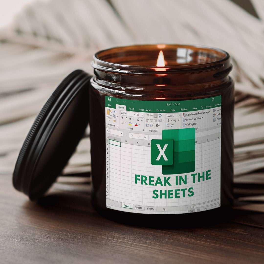 Freak in the Sheets Candles - Excel Spreadsheet Lover - Gift Idea for ...