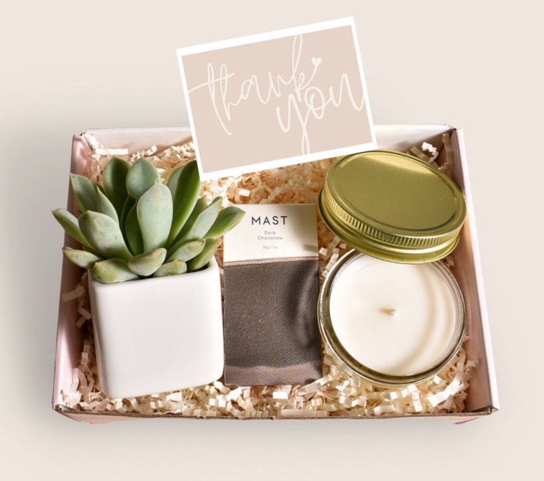 Thank You Gift Box, Candle Gift Box, Succulent Gift Box, Friendship ...