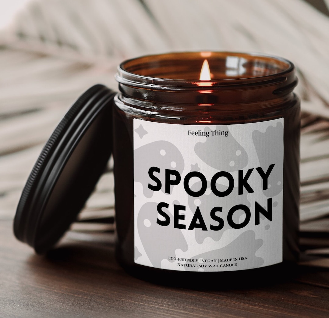 Spooky Season Candle, Fall Candle, Spooky Candle, Pumpkin Candles ...