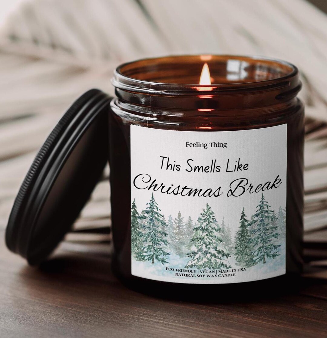 Smells Like Christmas Break Candle, Friend Christmas Gift, Holiday ...