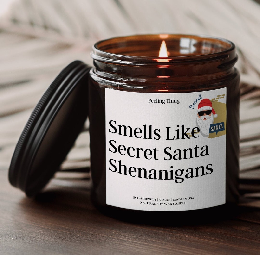 Secret Santa Gift, Funny Christmas Gift, Smells Like Secret Santa ...