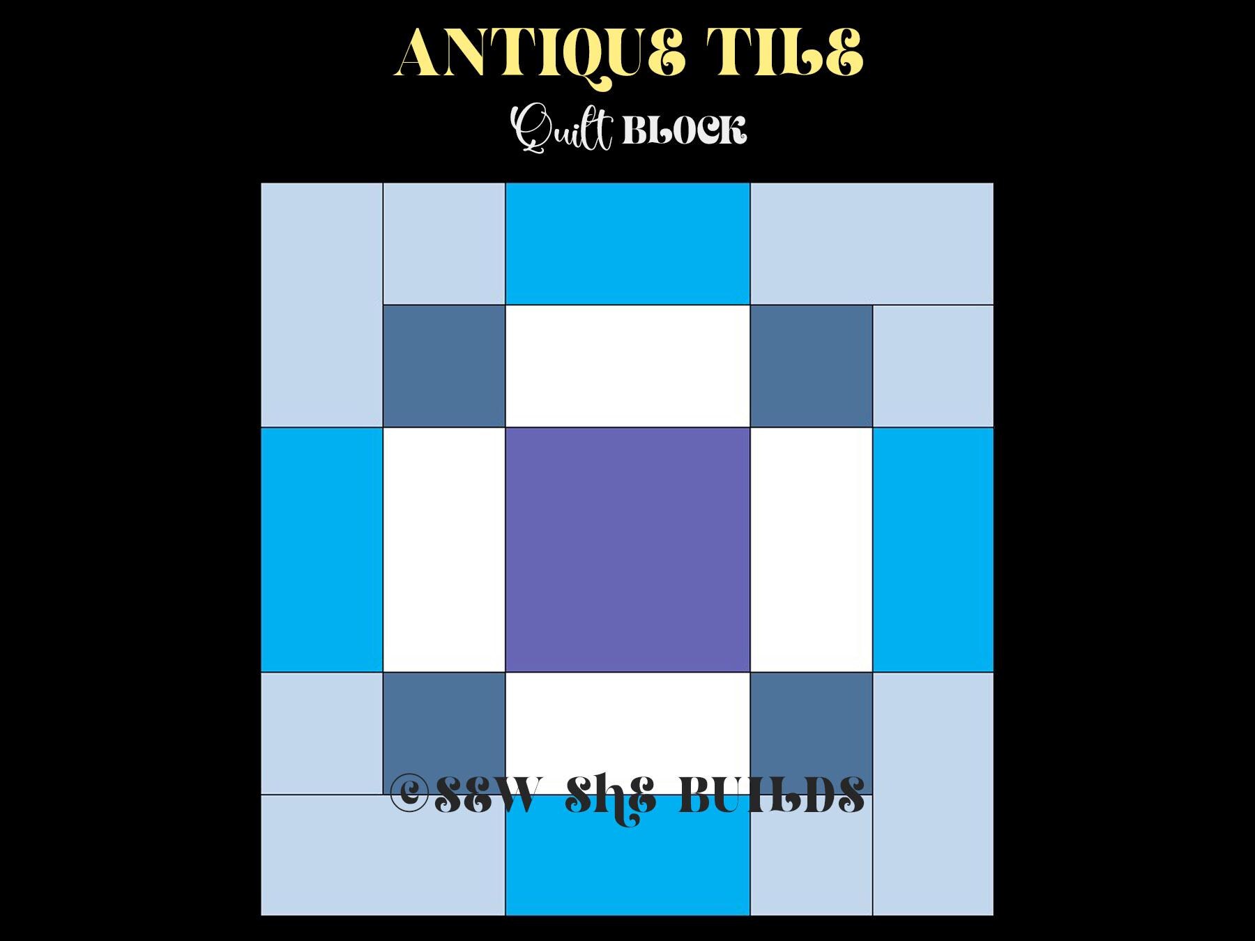 Antique Tile Quilt Block Pattern