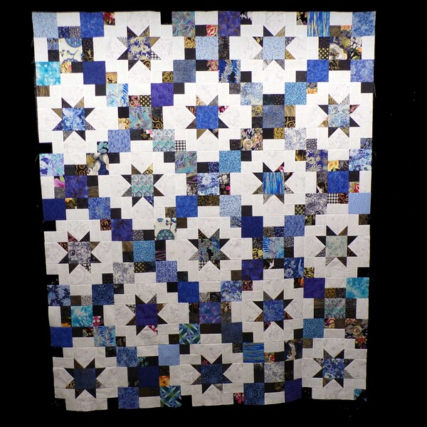 Blue Star Quilt - Etsy