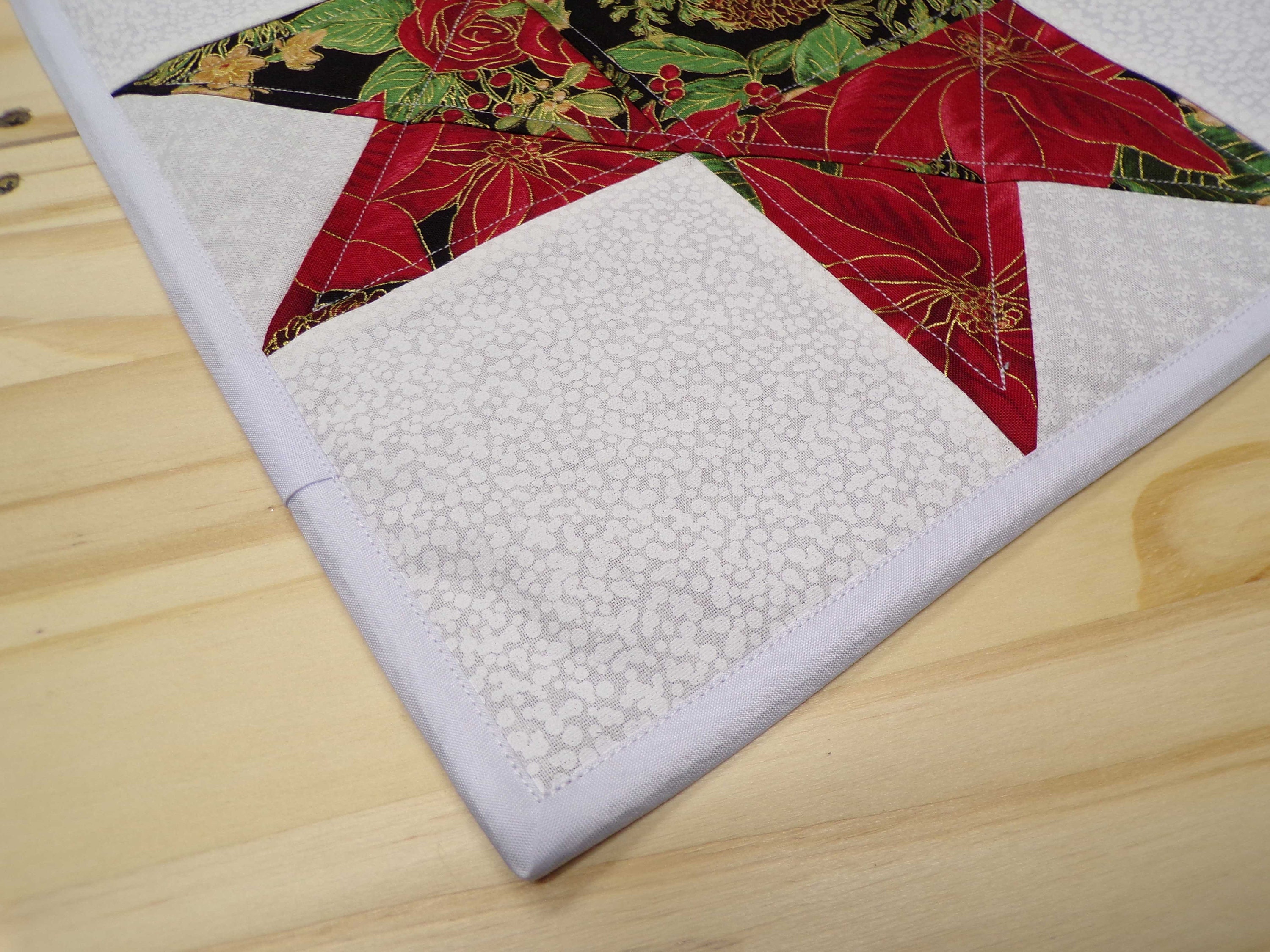 Quilted Centerpiece Quilted Table Topper Quilted Holiday Decor Star ...