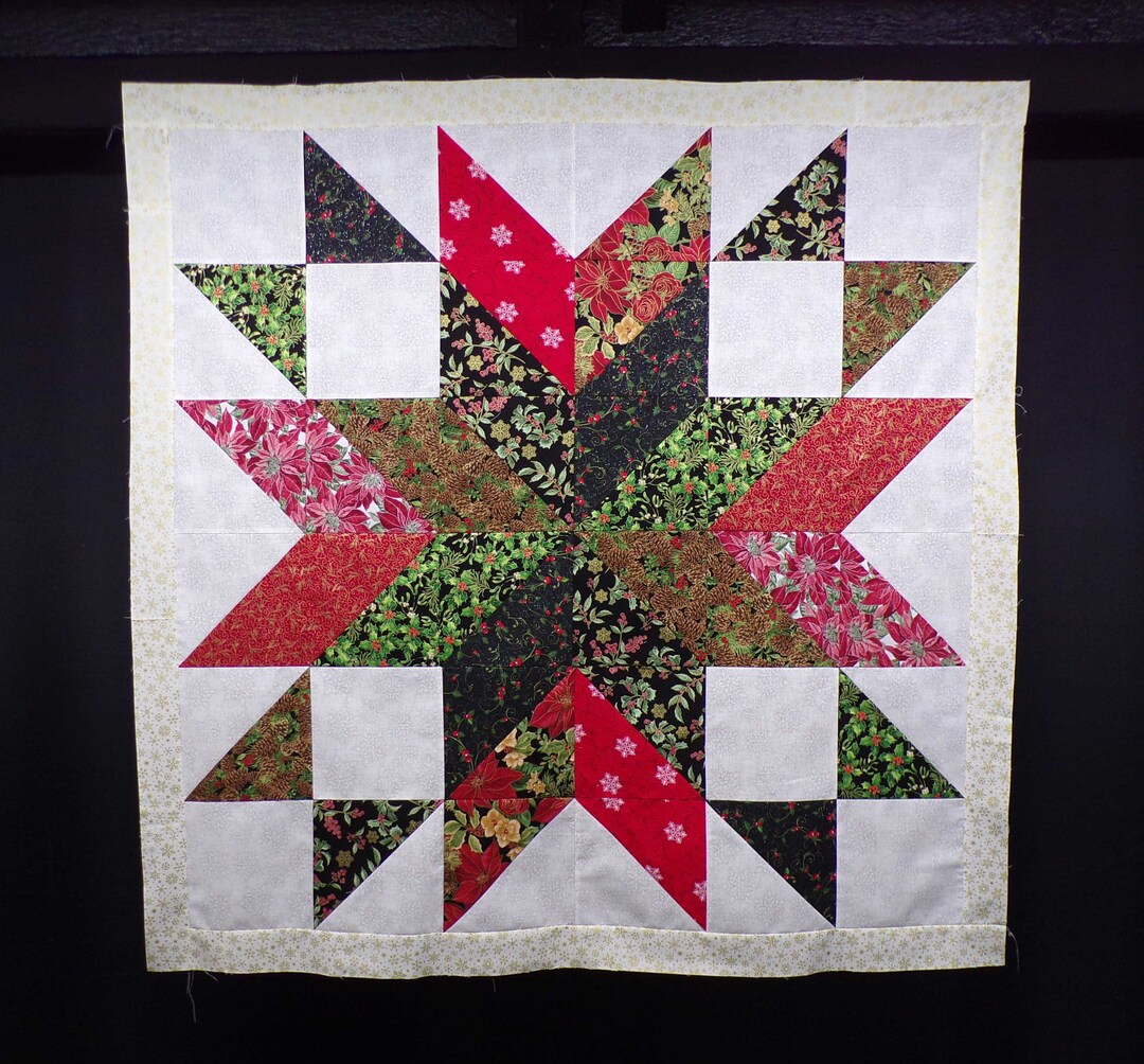 UNFINISHED Quilt Top | Quilt to Finish | Holiday Quilt | Christmas ...