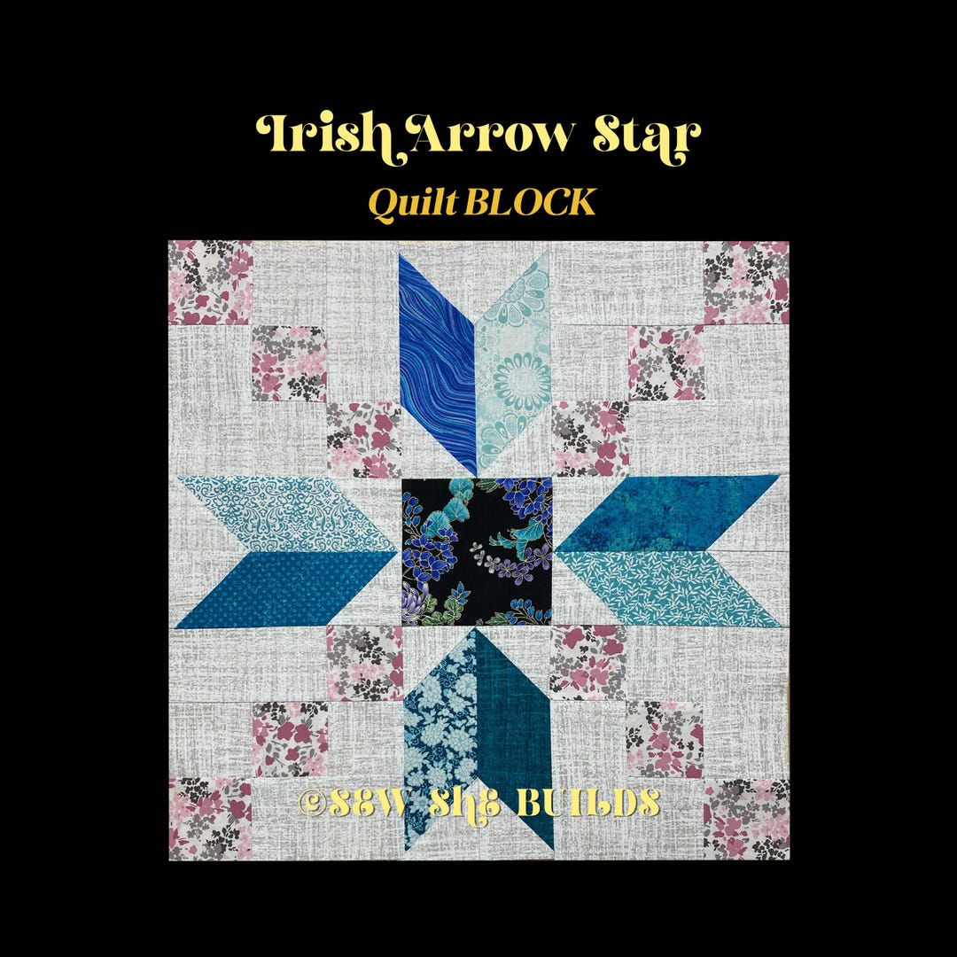 Irish Arrow Star Quilt Block, Double Star & Irish Chain Quilt Block ...
