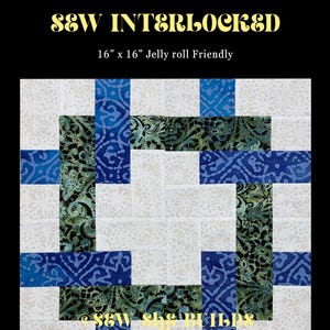 Interlocking Quilt Block, Beginner Quilt Block, Easy Quilt Pattern ...