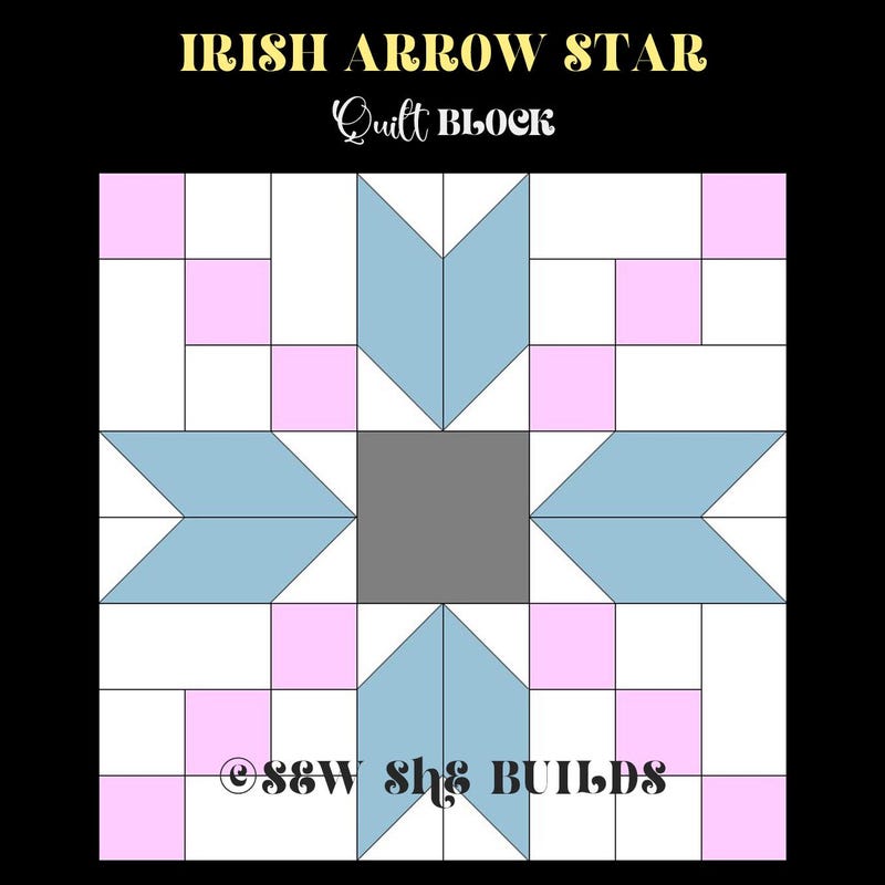 Stars Irish Chain Quilt - Etsy