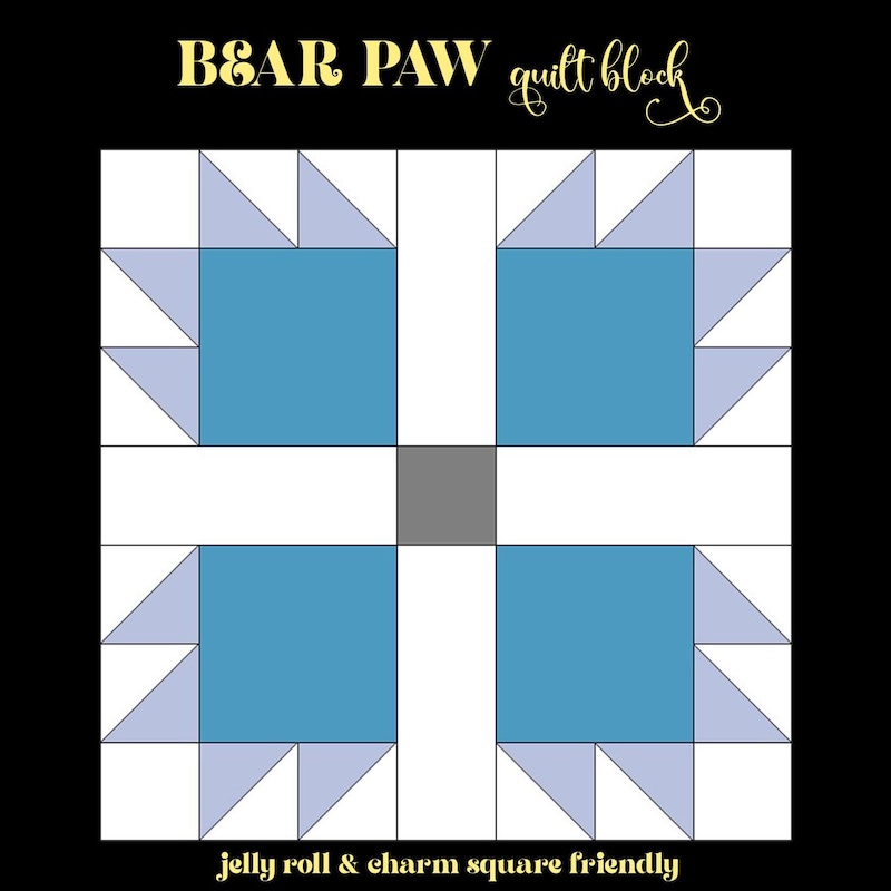 Bear Paw Quilt Pattern - Etsy