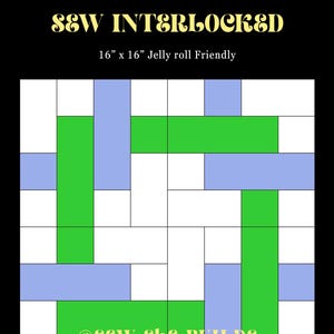 Interlocking Quilt Block, Beginner Quilt Block, Easy Quilt Pattern ...