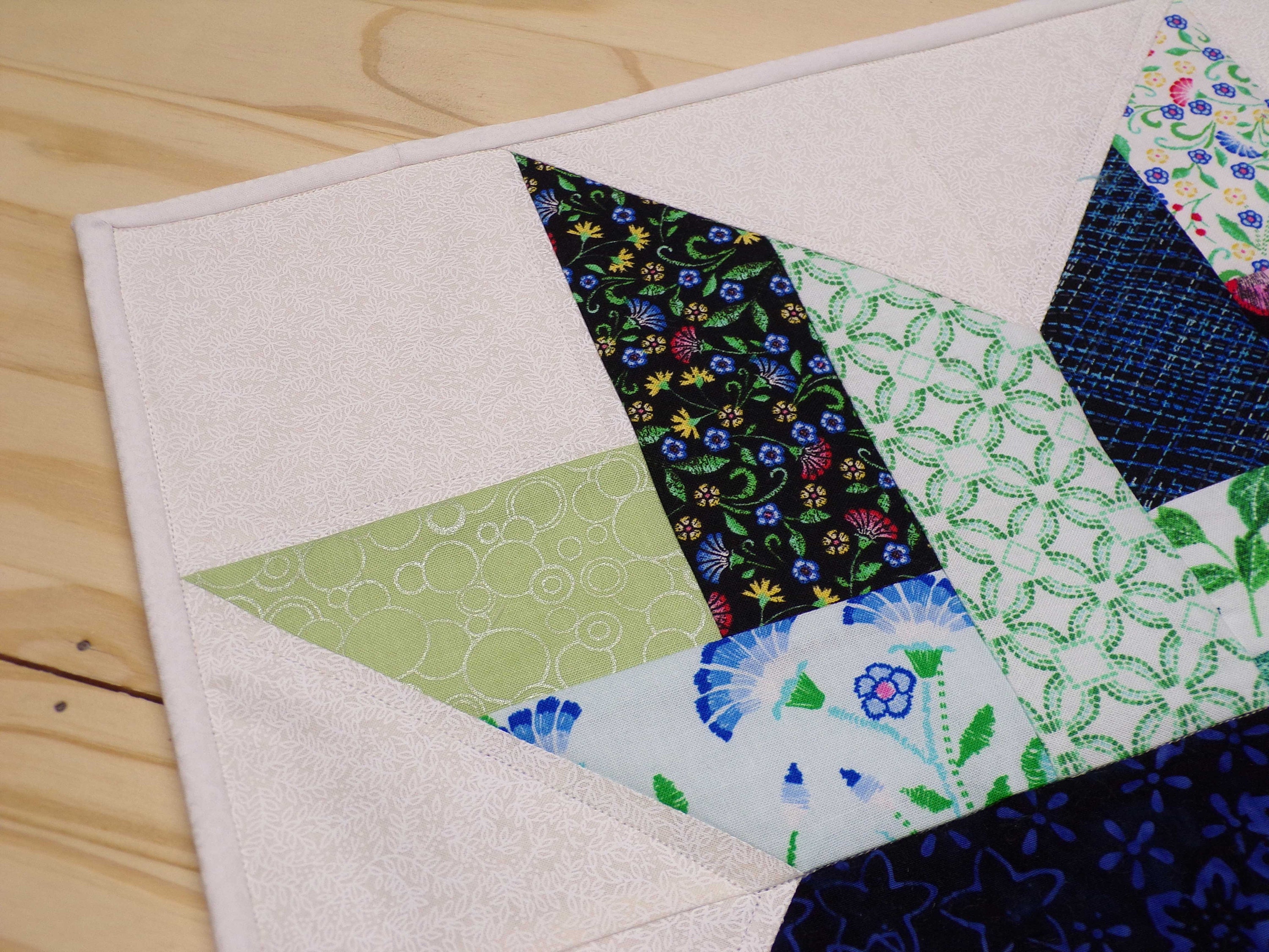 Quilted Centerpiece Quilted Table Topper Table Quilt Scrappy Table ...