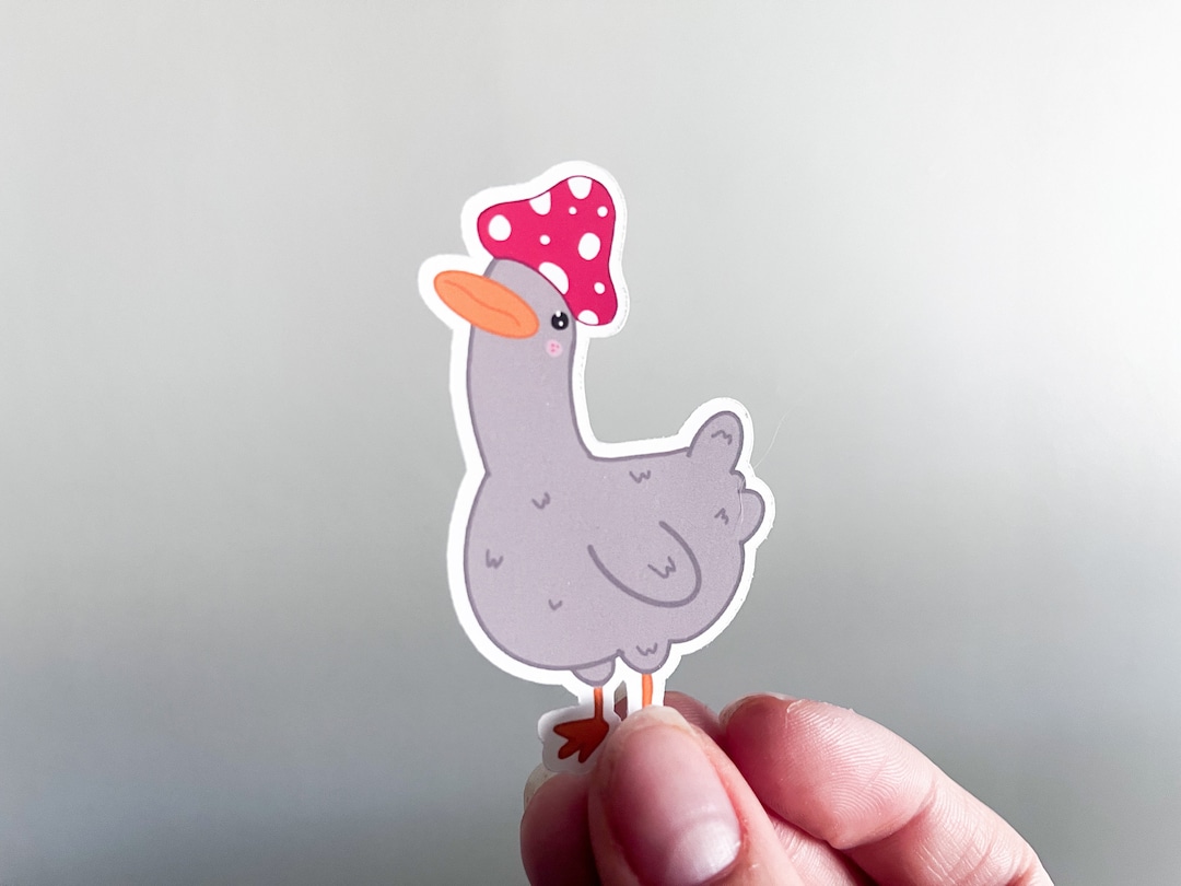 Grey Goose With a Mushroom Hat - Etsy