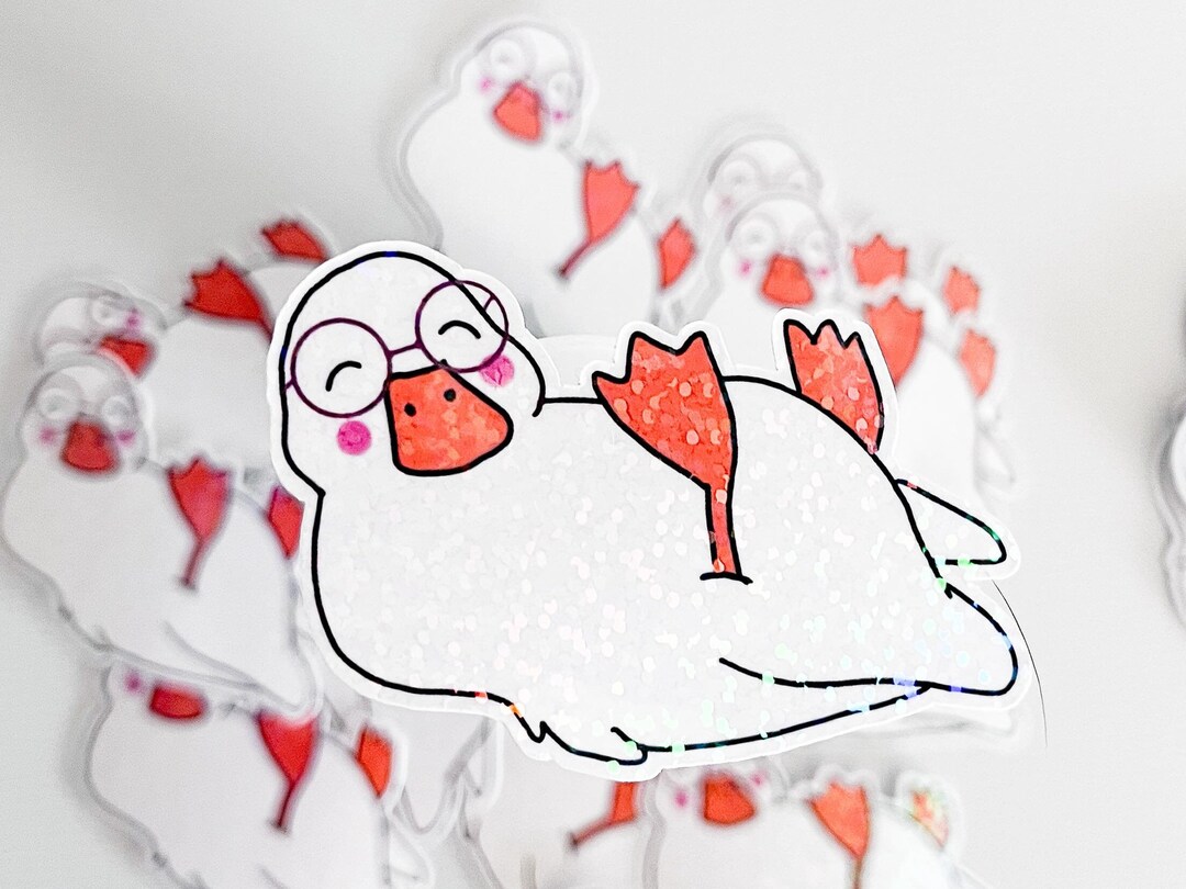 Henry the Sparkling Duck With Glasses - Etsy