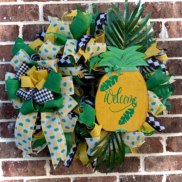 Pineapple Door Decor - Etsy