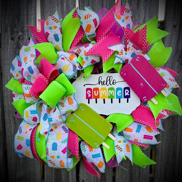 Summer Wreath Signs - Etsy