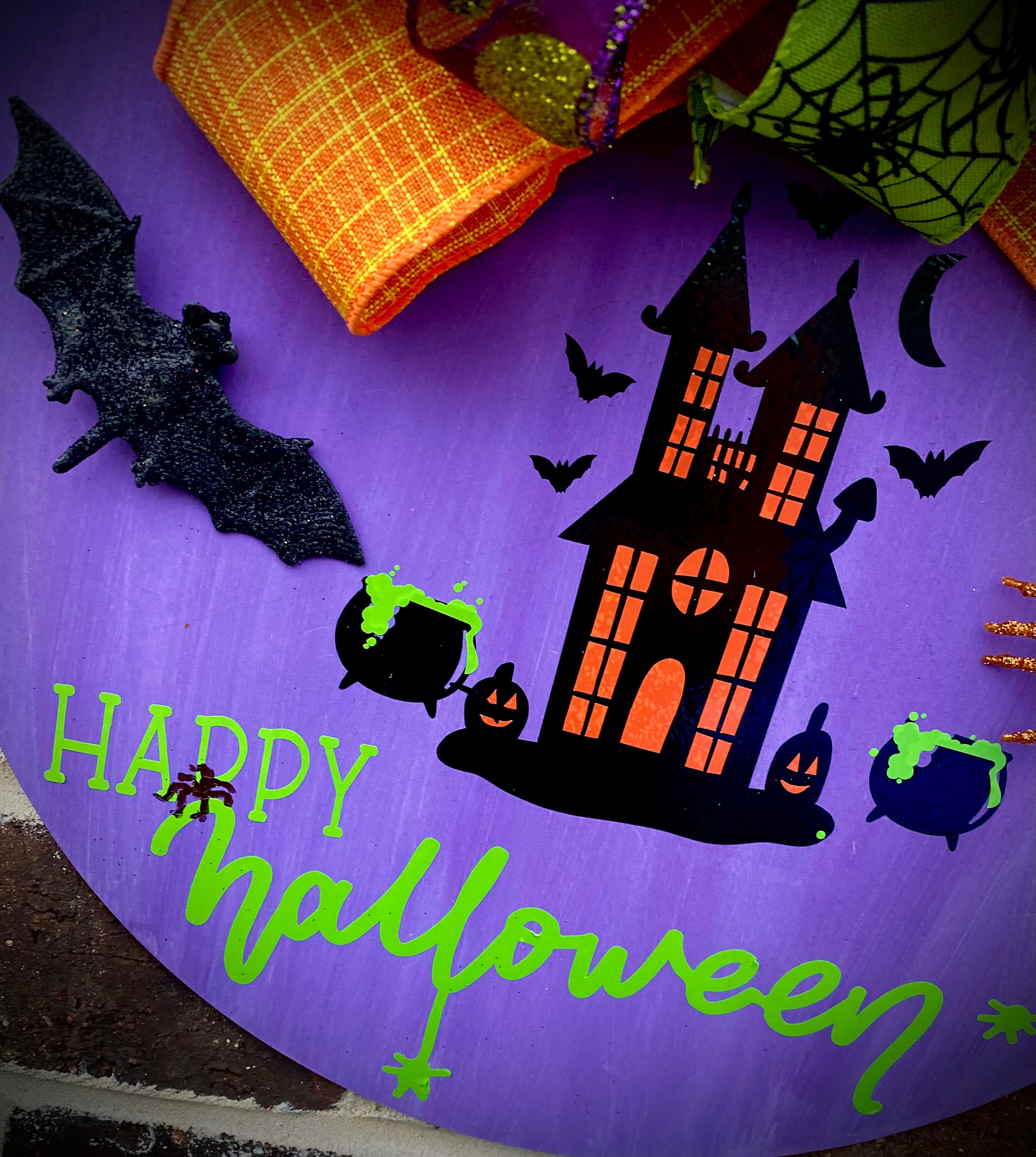 Happy Halloween Door Hanger for Front Door Gift for Birthday - Etsy