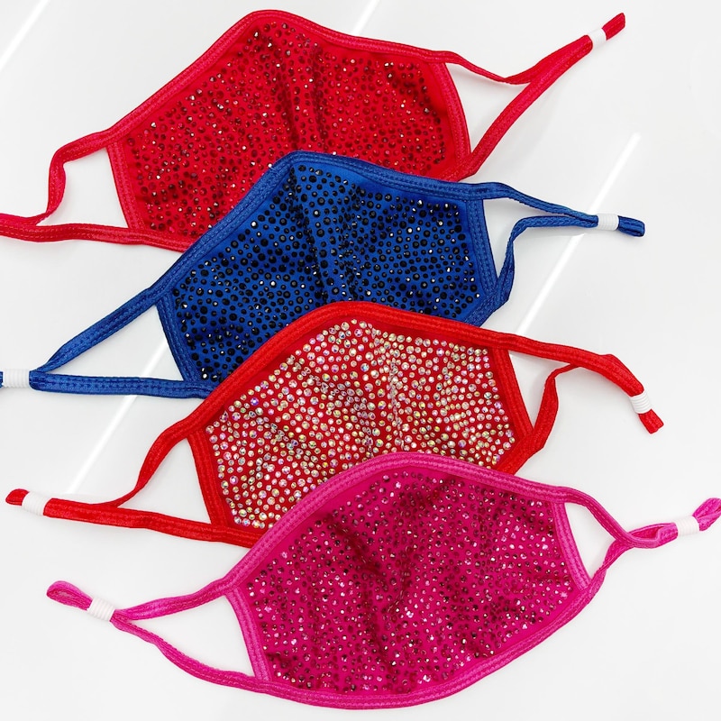 Rhinestone Masks - Etsy