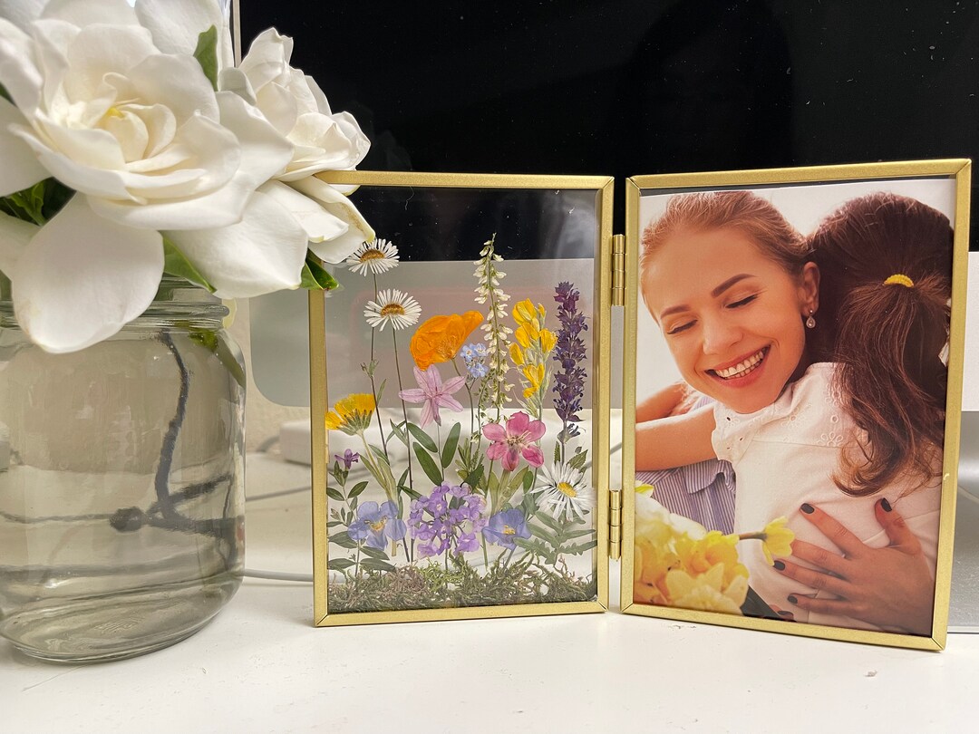 Custom Pressed Flower Frame, Botanical Art Frame, Dry Flower Frame ...