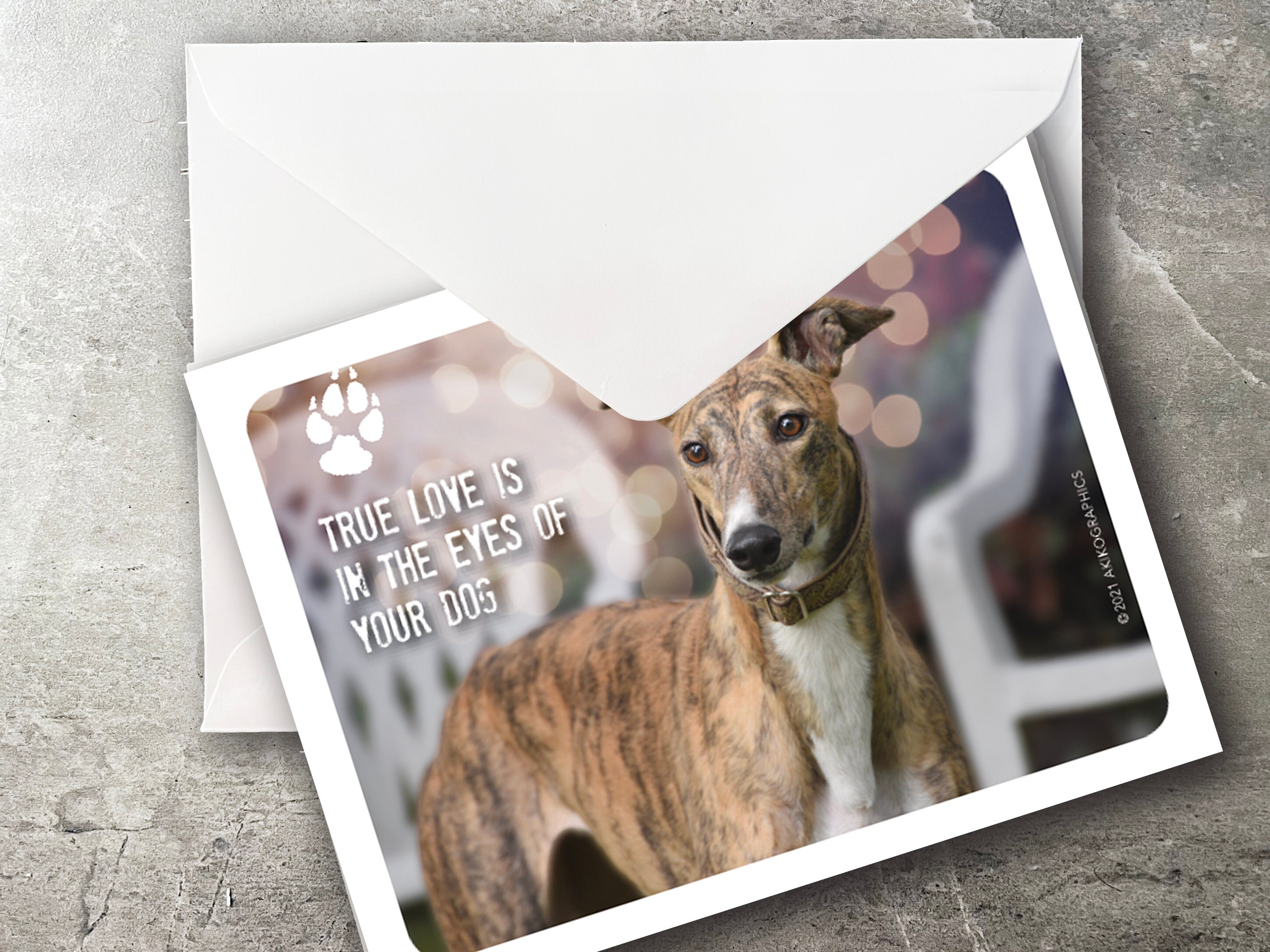 Set of 6 Greyhound Cards true Love - Etsy UK