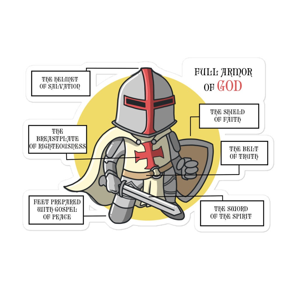 Full Armor of God Sticker Christian Armor - Etsy