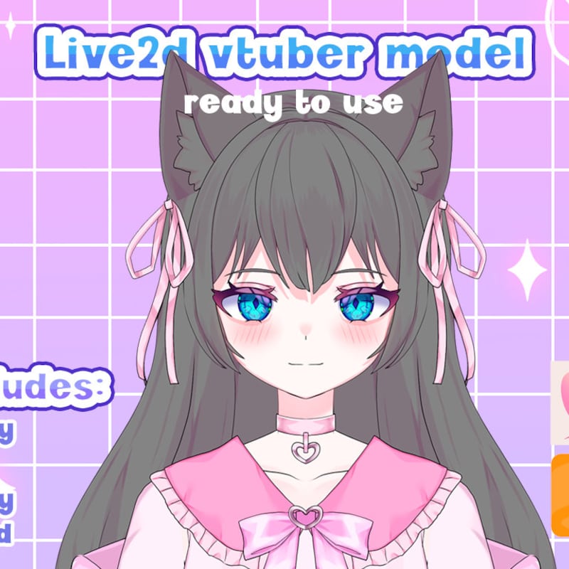 Live2d Model Premade - Etsy