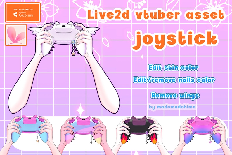 Animated Vtuber Asset Customizable Game Controller for Vtube Studio ...