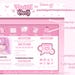 Pink Pastel Goth Carrd Template for Vtubers & Streamers | Customizable ...