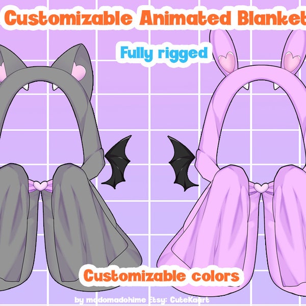 Custom Vtuber Blanket - Etsy