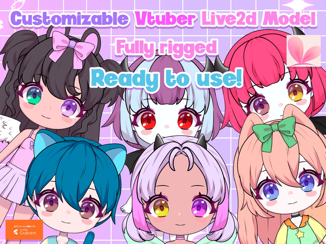 Customizable Vtuber Model /fully Rigged Vtuber/ Ready to Use Vtuber/ Vtuber Model/ for Vtube ...