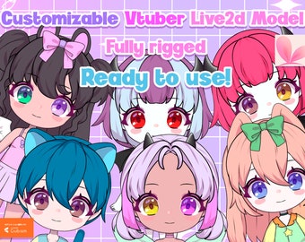Nekomimi Cat Vtuber Model /fully Rigged Vtuber/ Ready to Use Vtuber ...