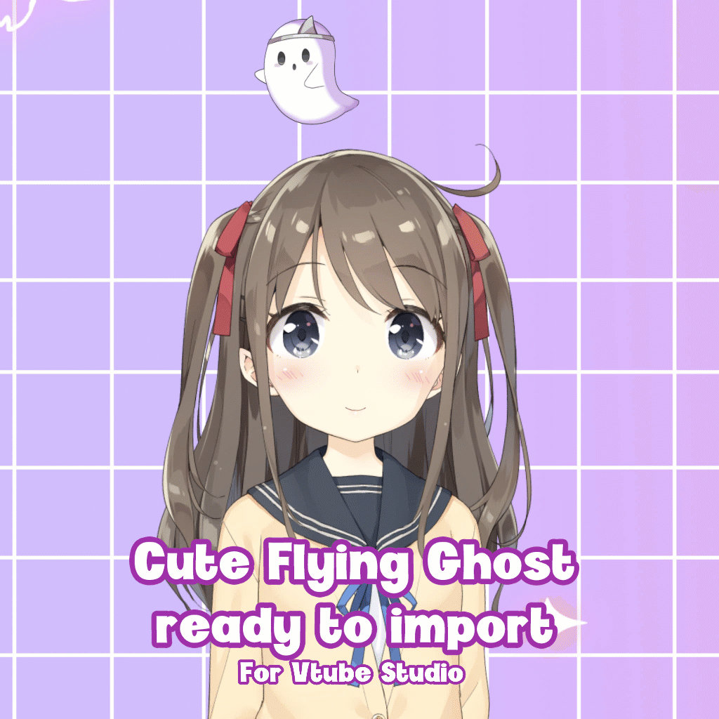 Animated Vtuber Asset Cute Flying Ghost for Vtube Studio /streamer / Vtuber Asset/ Gamer Asset ...