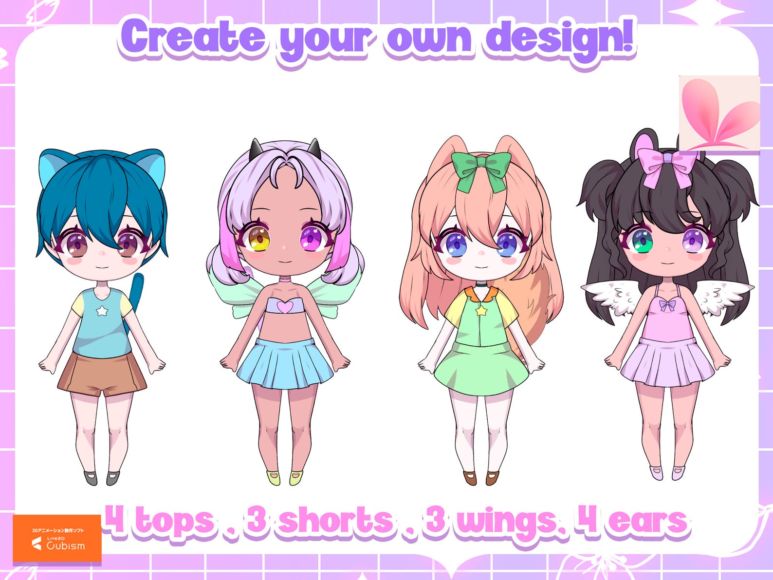 Customizable Vtuber Model /fully Rigged Vtuber/ Ready to Use Vtuber ...