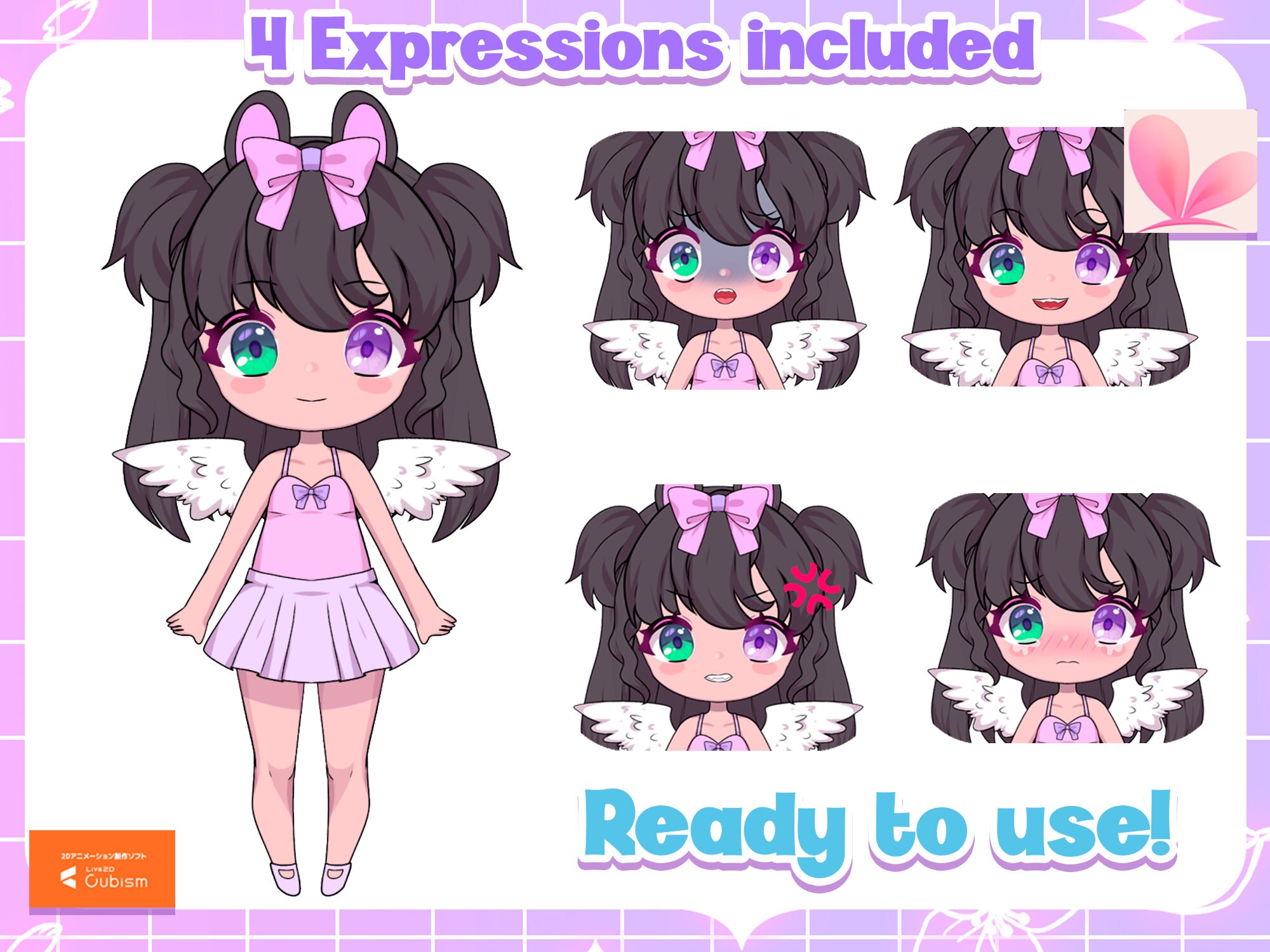 Customizable Vtuber Model /fully Rigged Vtuber/ Ready to Use Vtuber ...