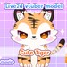 Cute Tiger Lived2d Vtuber Model / Cat Live2d/ Cat Vtuber/ Vtuber Pet ...