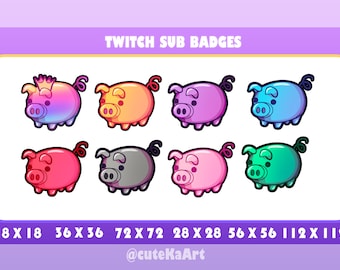 Cute Crown / Twitch Sub Badges / Twitch Graphics / Bits Badges / Big ...