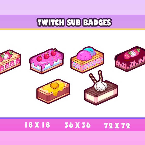 Cute Crown / Twitch Sub Badges / Twitch Graphics / Bits Badges / Big ...