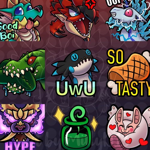 Monster Hunter Emote Pack Set 1 Digital Download - Etsy Ireland