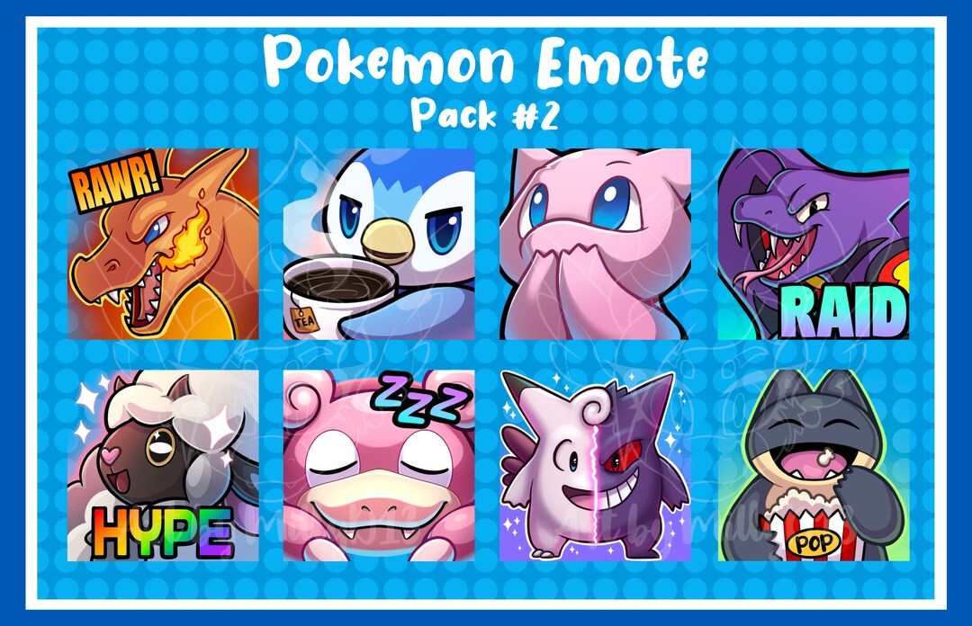 Pokemon Emote Pack 2 - Digital Download - Etsy