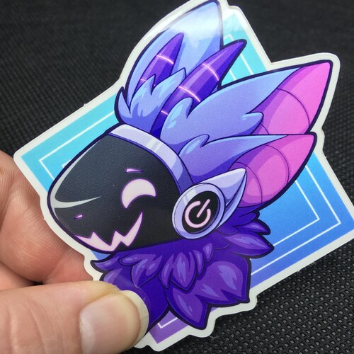 Rainbow Protogen Bubble-free Stickers - Etsy