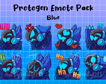 Protogen emotes - Etsy España