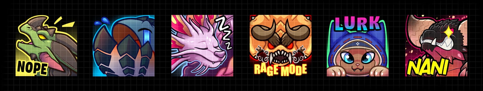 Monster Hunter Emote Pack Set 2 Digital Download | Etsy