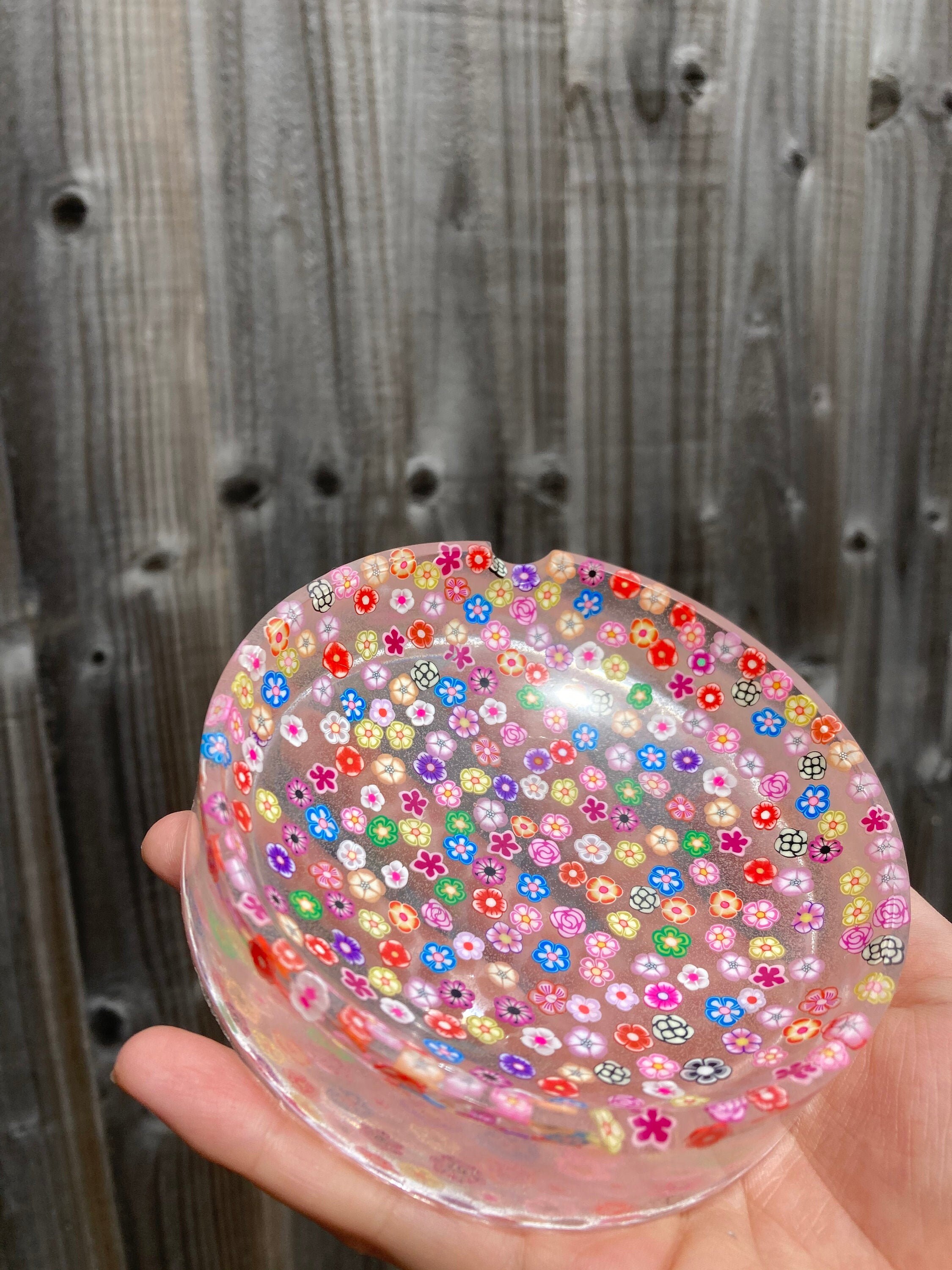 Retro trippy flower ashtray | Etsy